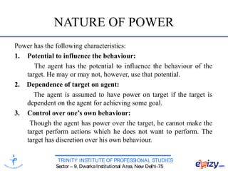 ORGANISATIONAL BEHAVIOUR - Organisational power | PPT | Science