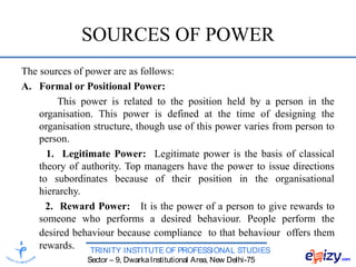 ORGANISATIONAL BEHAVIOUR - Organisational power | PPT | Science