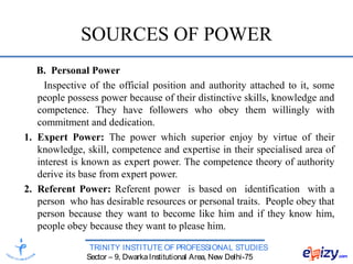 ORGANISATIONAL BEHAVIOUR - Organisational power | PPT | Science