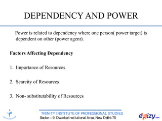 ORGANISATIONAL BEHAVIOUR - Organisational power | PPT | Science