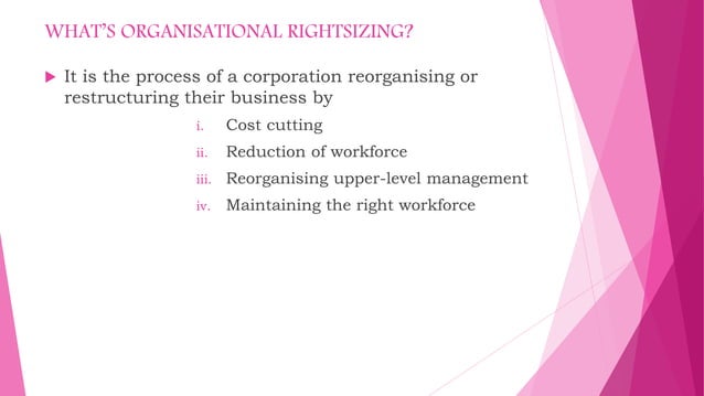 Rightsizing | PPTX | Human Resources | Business