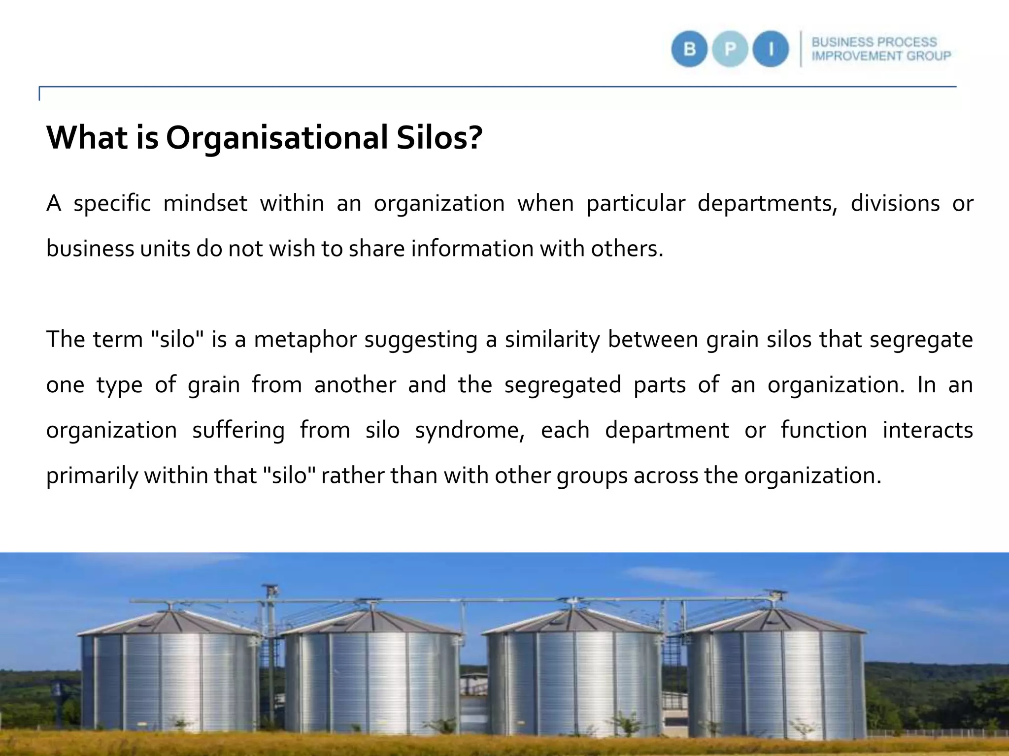 Organisational silos | PPTX