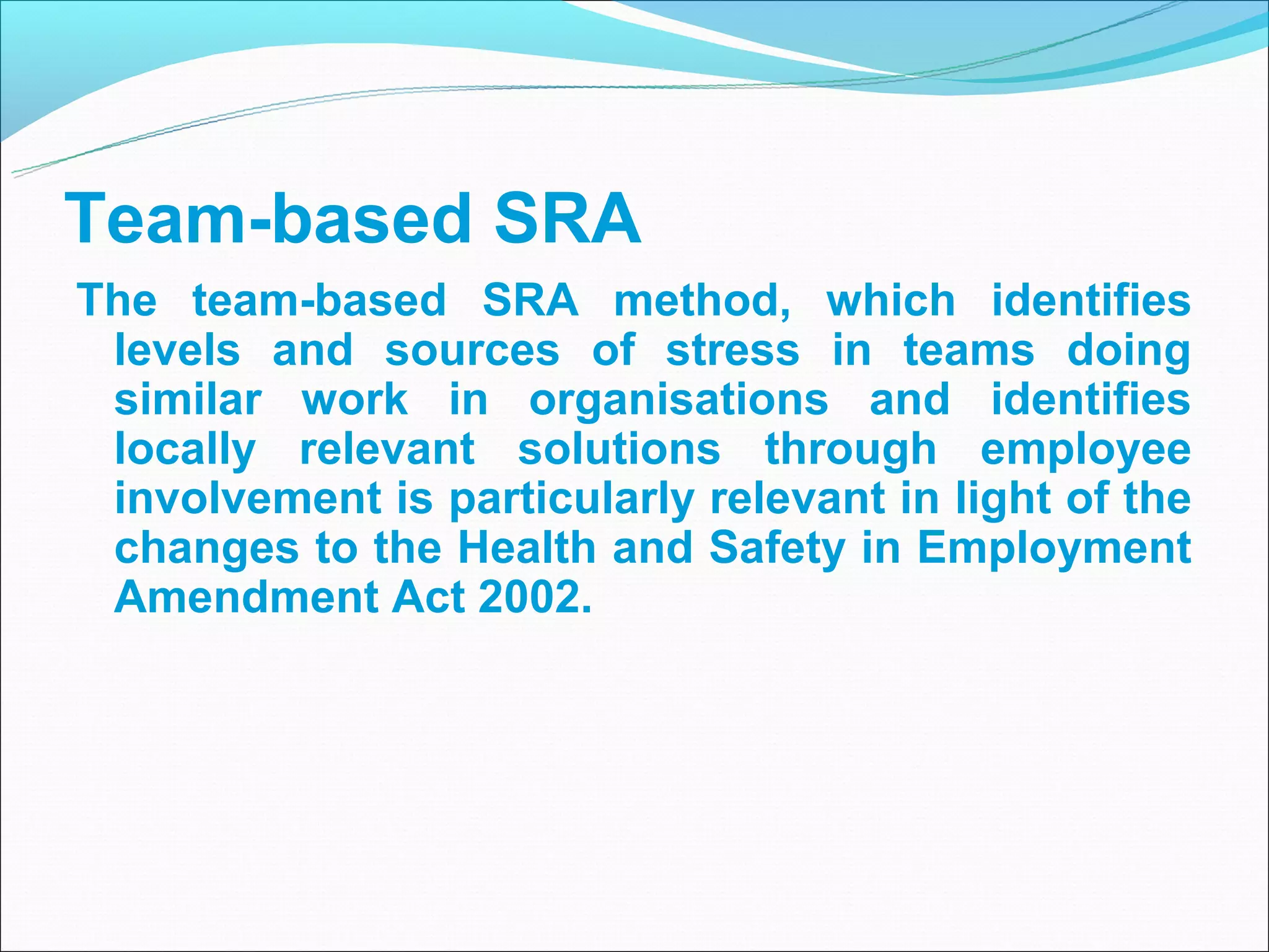 Organisational stress management | PPT