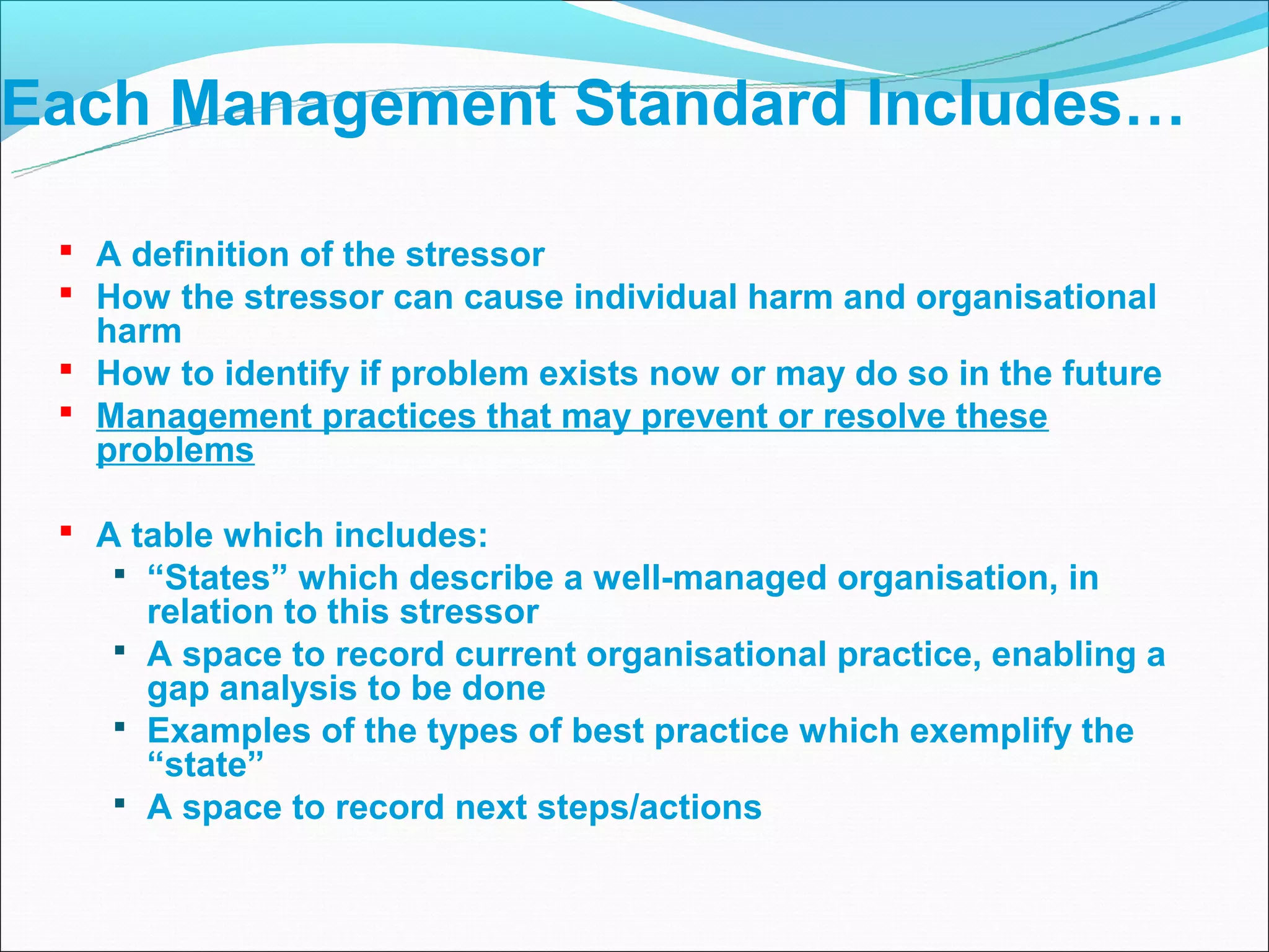 Organisational stress management | PPT