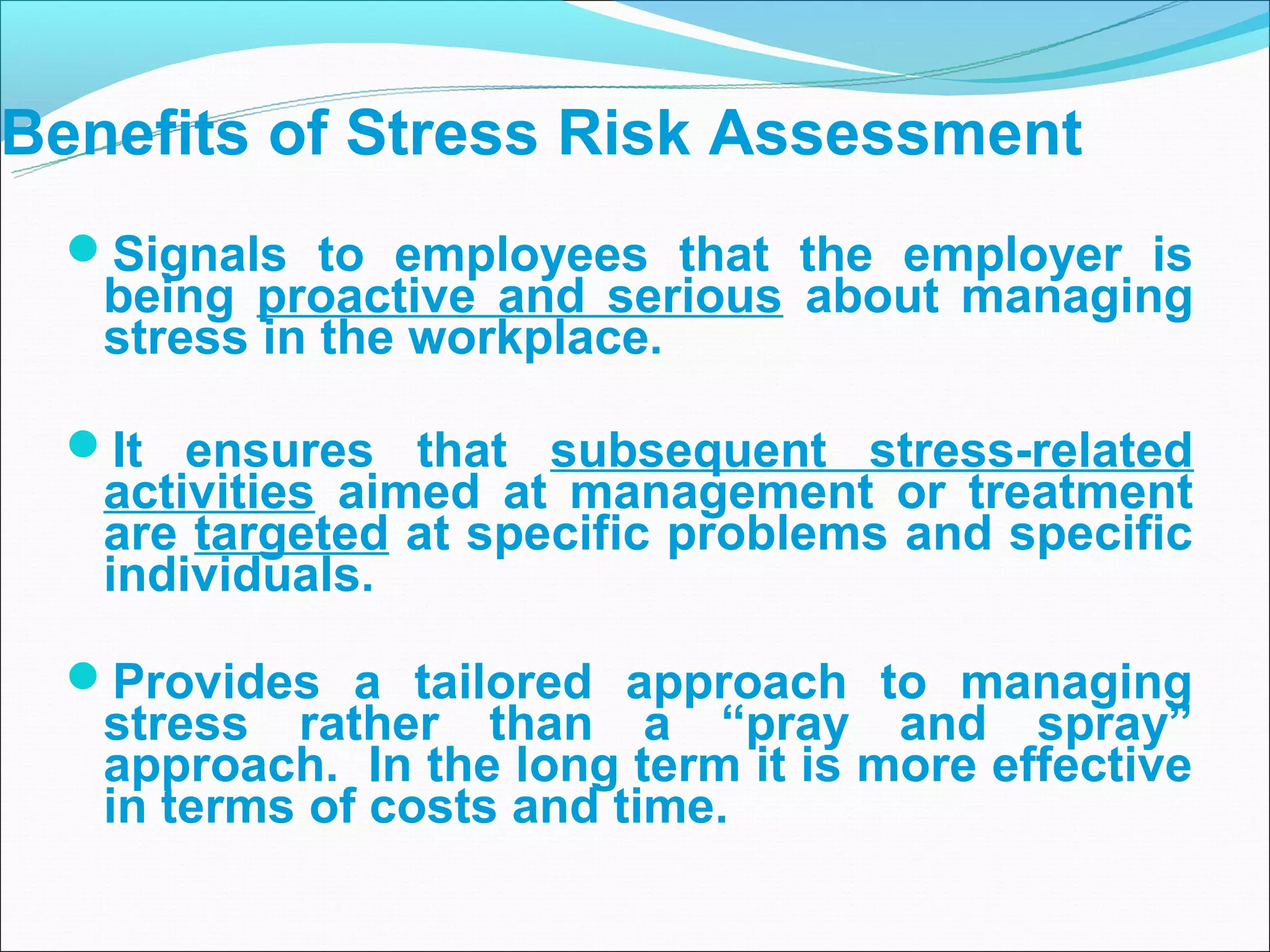 Organisational stress management | PPT