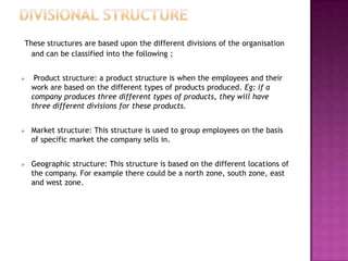 Organisational structure | PPTX