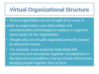 Organisational Structure with advantages and disadvantages. | PPTX