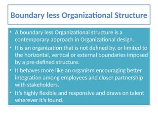 Organisational Structure with advantages and disadvantages. | PPT