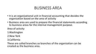 Organisational structure for SAP Finance | PPT