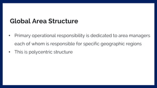 Organisational structure in MNCs | PDF