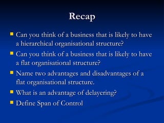 Organisational Structures | PPT