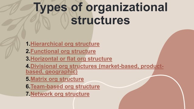 ORGANISATIONAL STRUCTURES & ITS VARIOUS TYPES.pptx