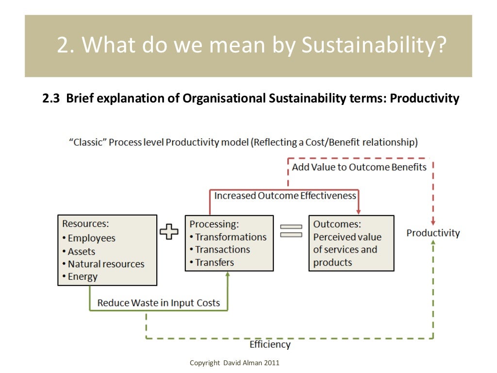 Organisational Sustainability