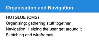 Organisation and navigation | PDF