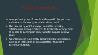Organisation and types | PPT