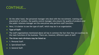 Organisation and types | PPTX