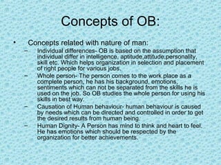 Organisation behaviour | PPT