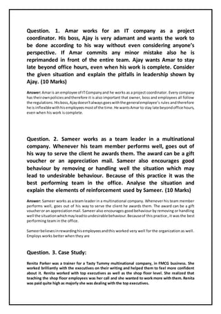 Organisation behaviour | PDF