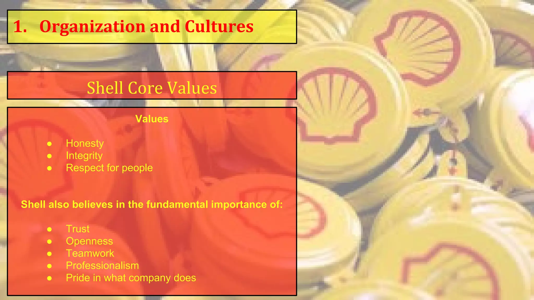 Organisation behavior of shell | PDF