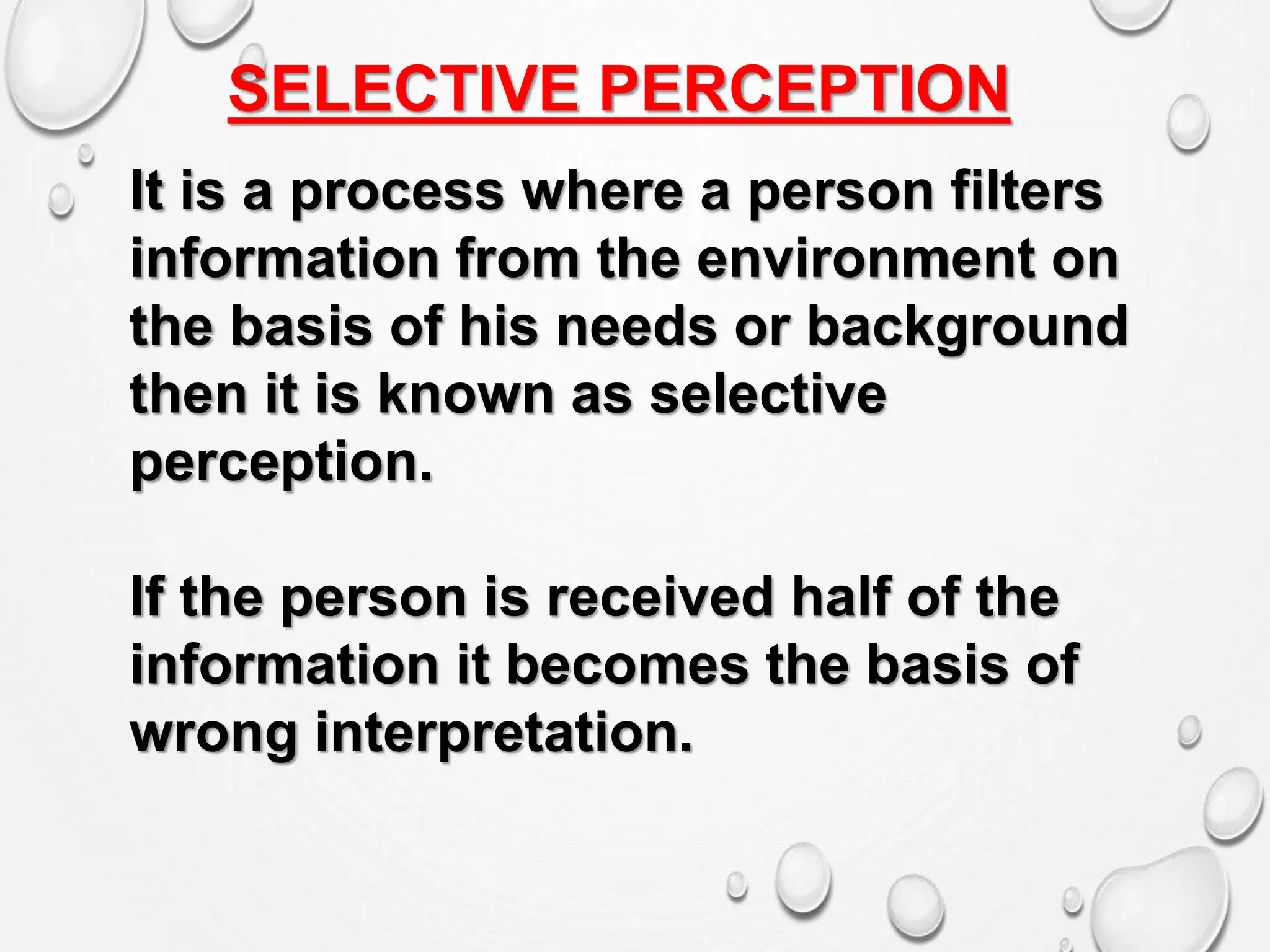 Perceptual Errors (Organization Behavior) | PPTX