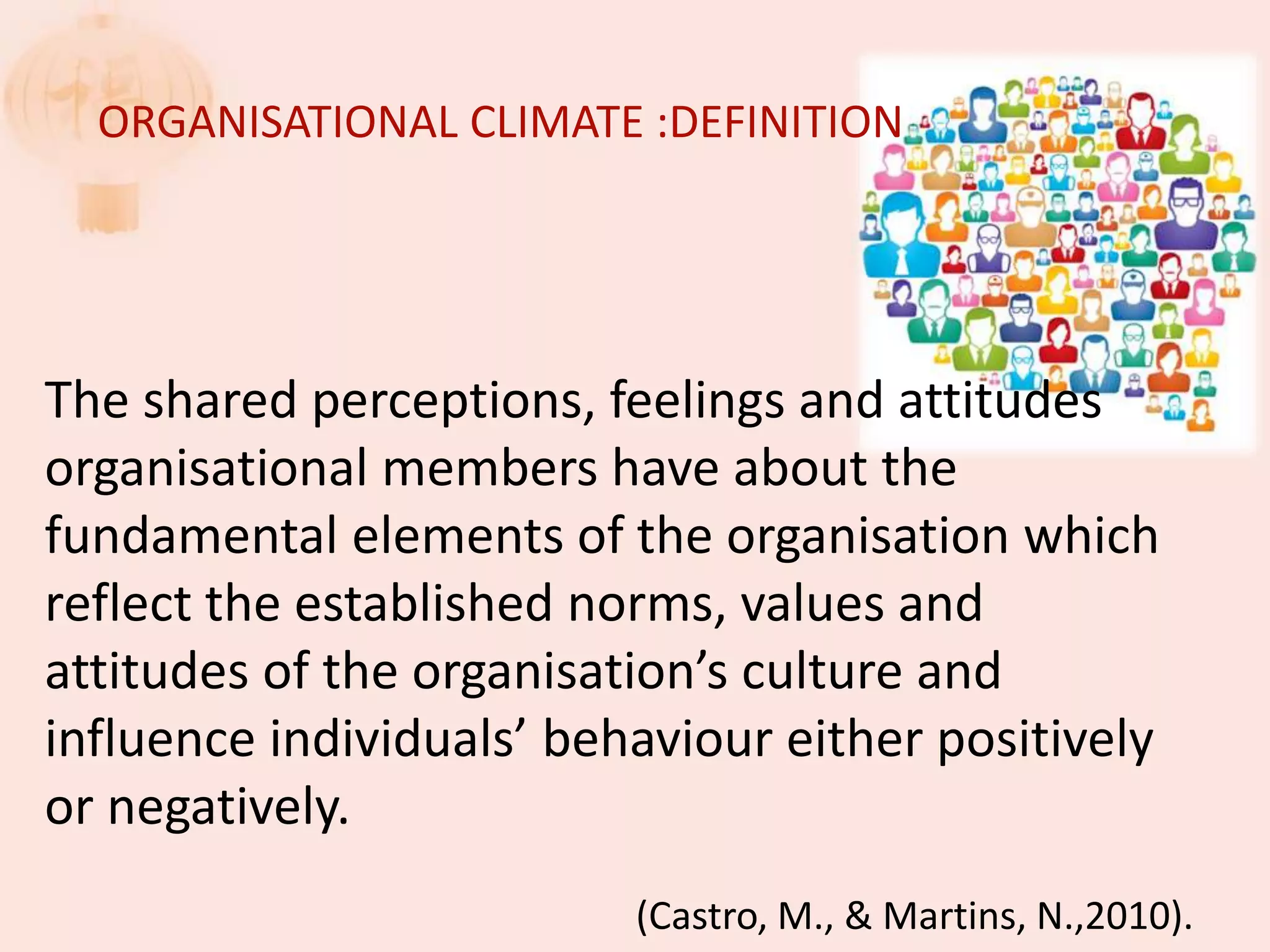 Organisation climate and Change | PPTX