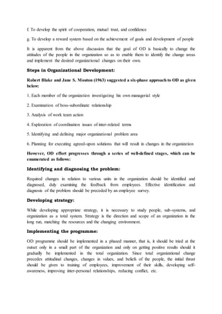 Organisation development | DOCX