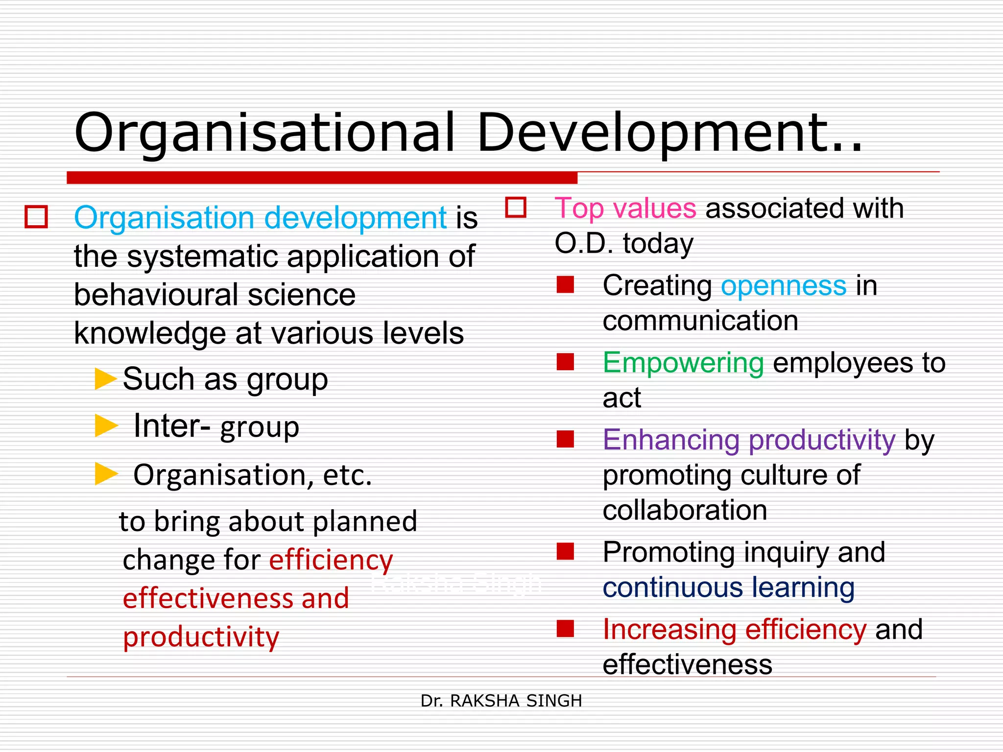 Organisation Development | PPT