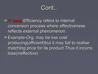 Organisation effectiveness | PPT | Business | Business and Finance