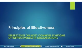 Organisation effectiveness primer and framework for practice | PPT