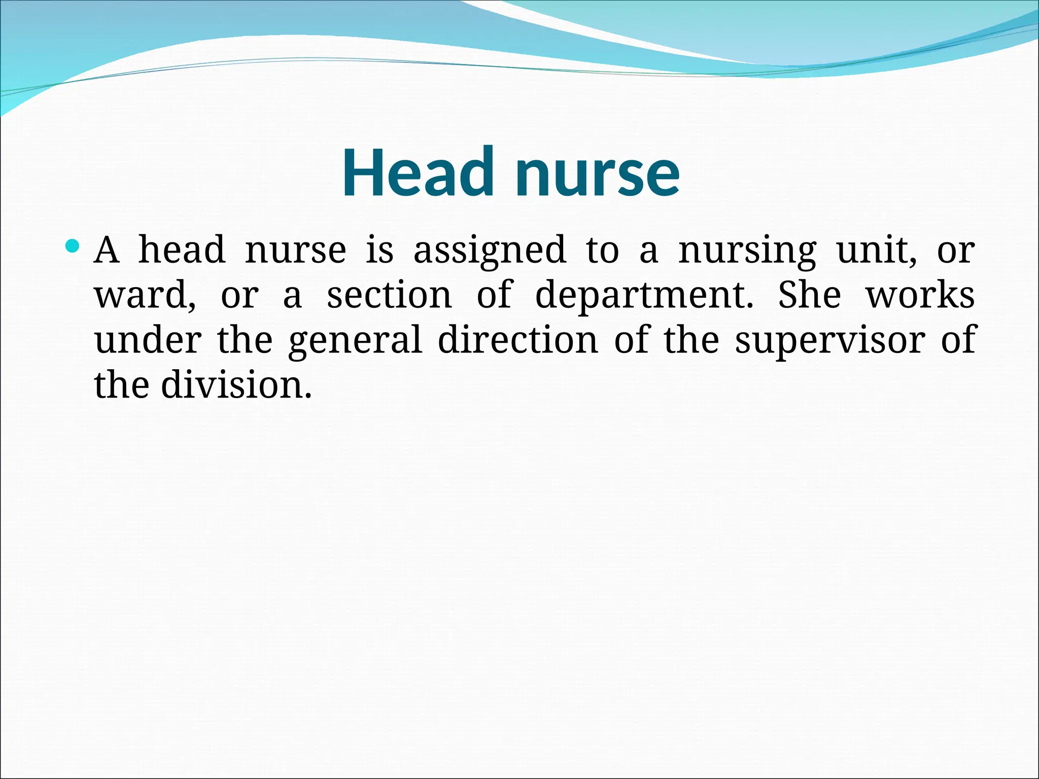 Organization & Function of Nursing services & educationService ...