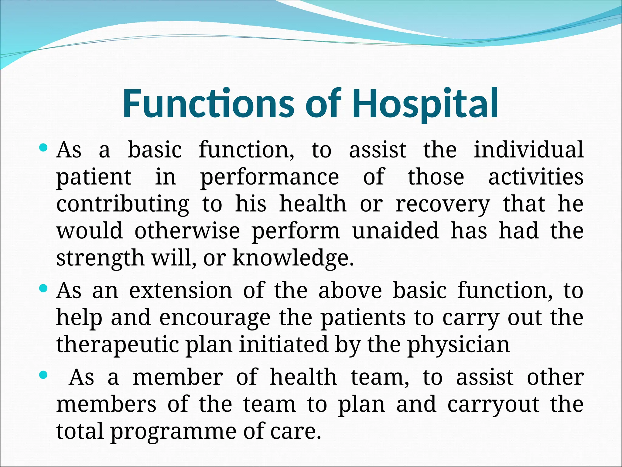 Organization & Function of Nursing services & educationService ...