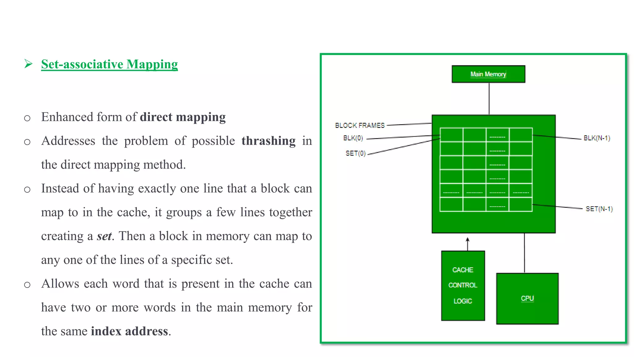 Organisation of cache memory | PPT