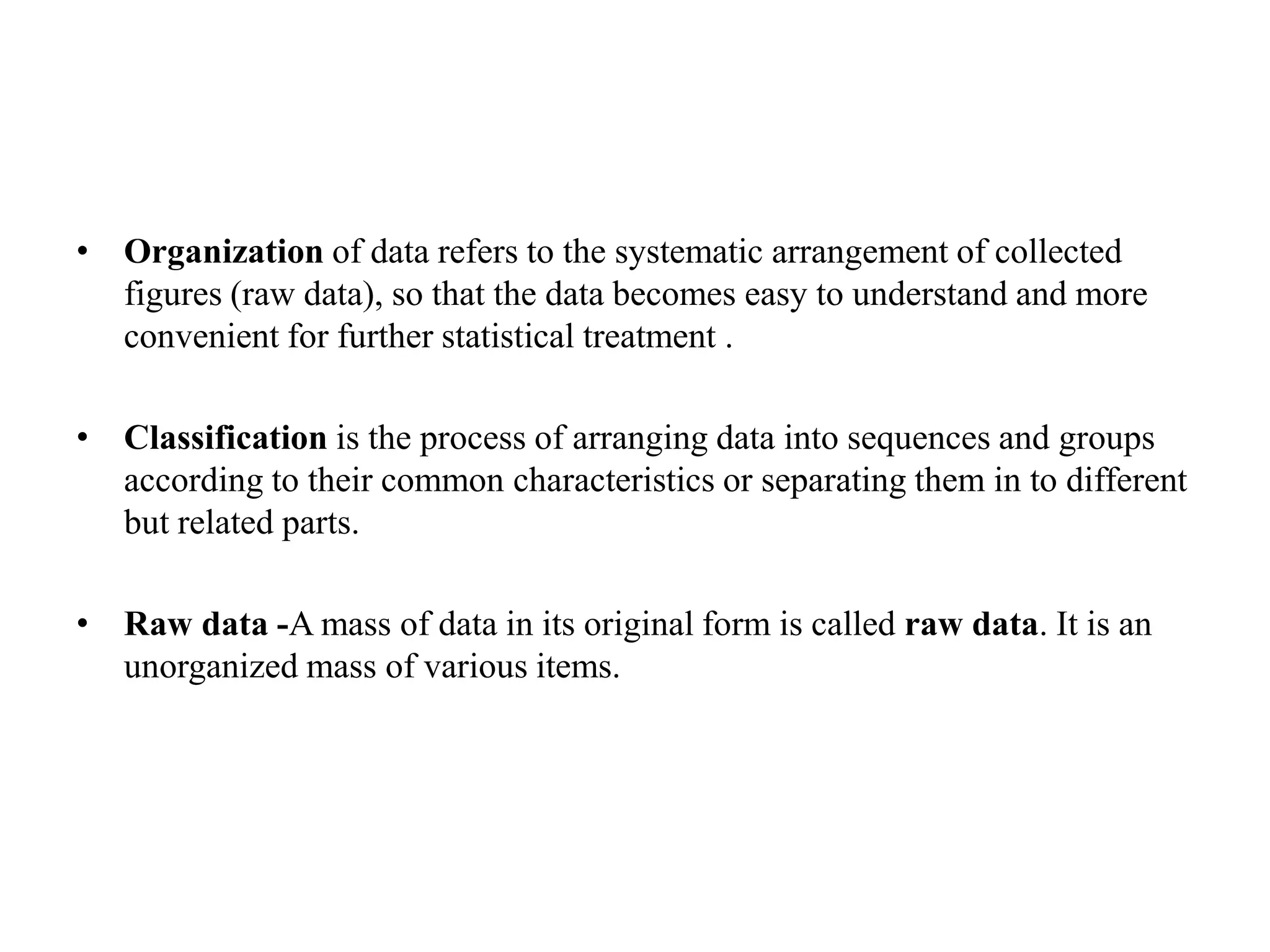 Organisation of data | PPTX