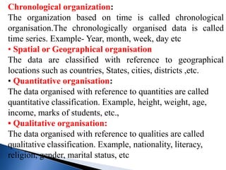 ORGANISATION OF DATA.pptx | Science