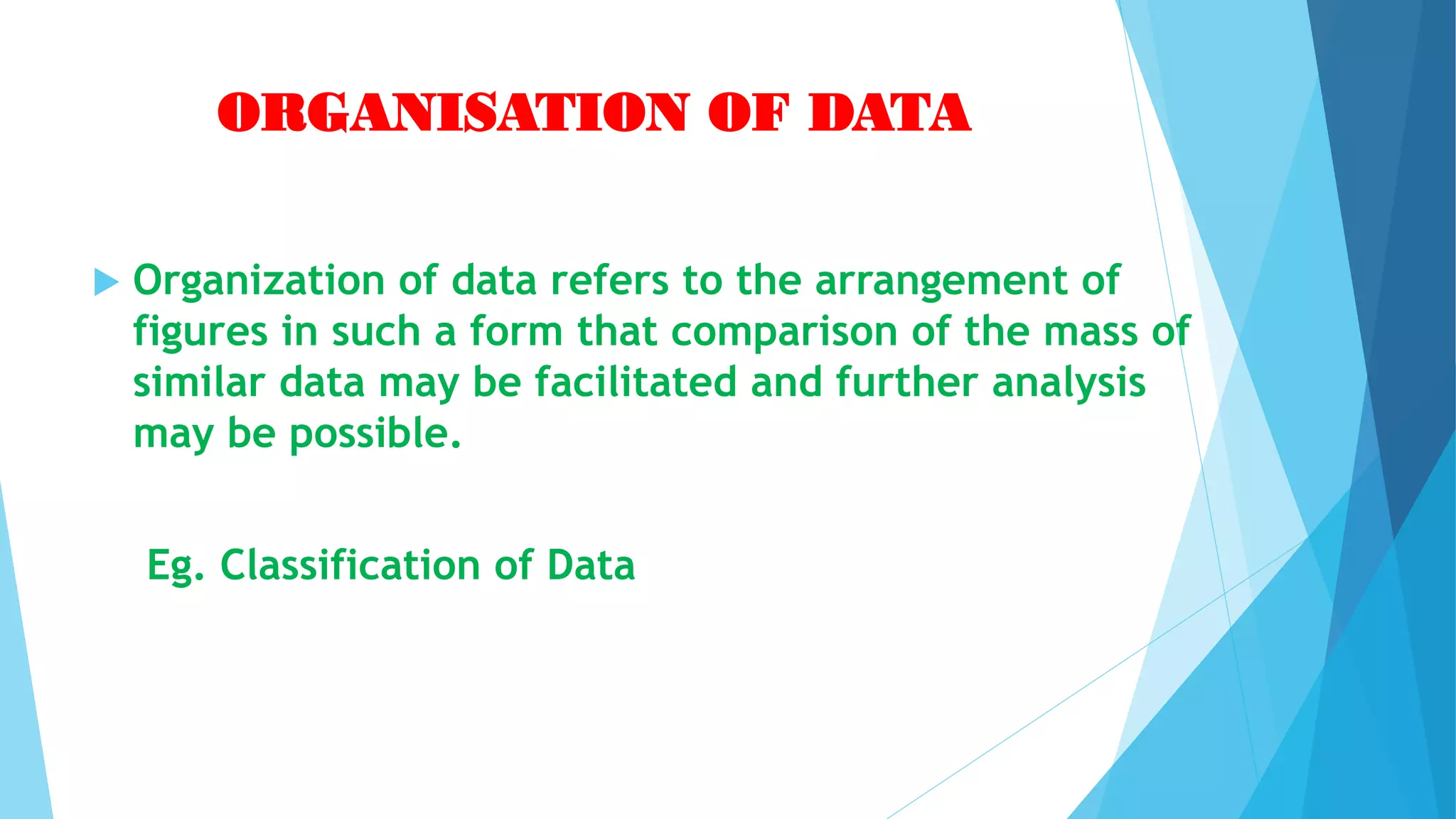 Organisation of Data | PDF