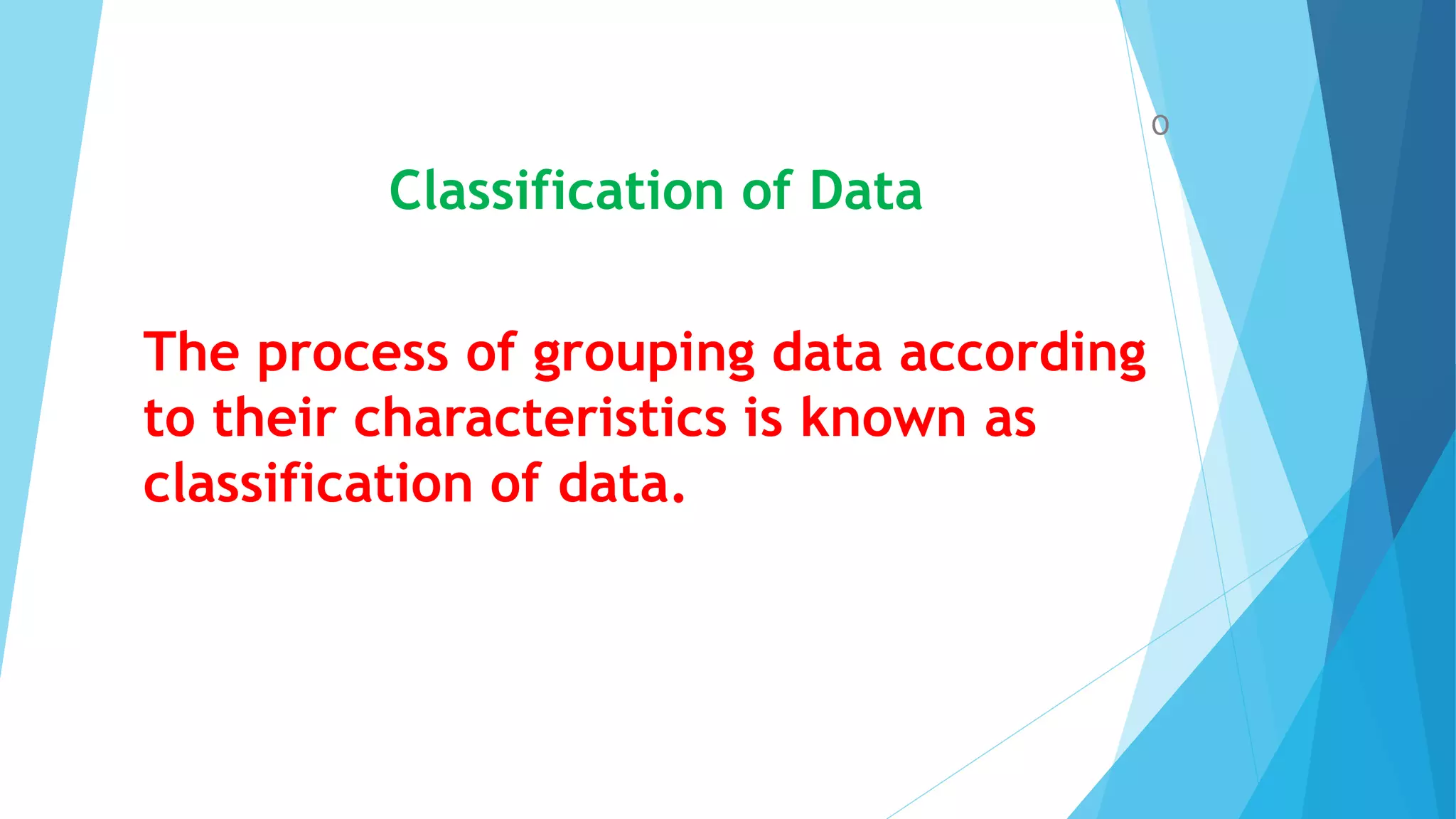 Organisation of Data | PDF