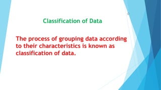 Organisation of Data | PPT | Free Download