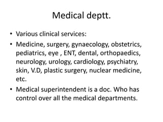 Organisation of hospital | PPTX