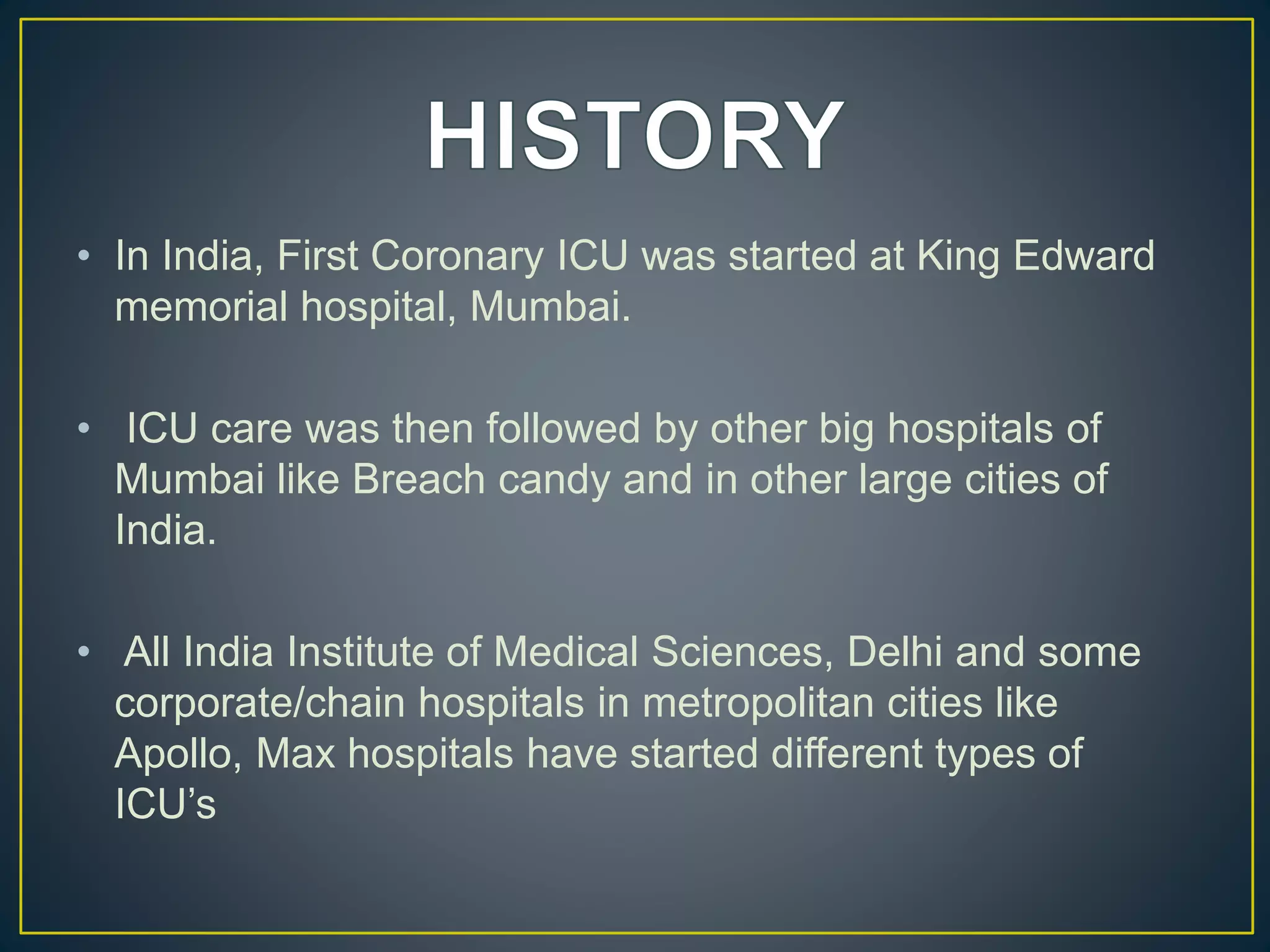 Organisation of icu | PPTX