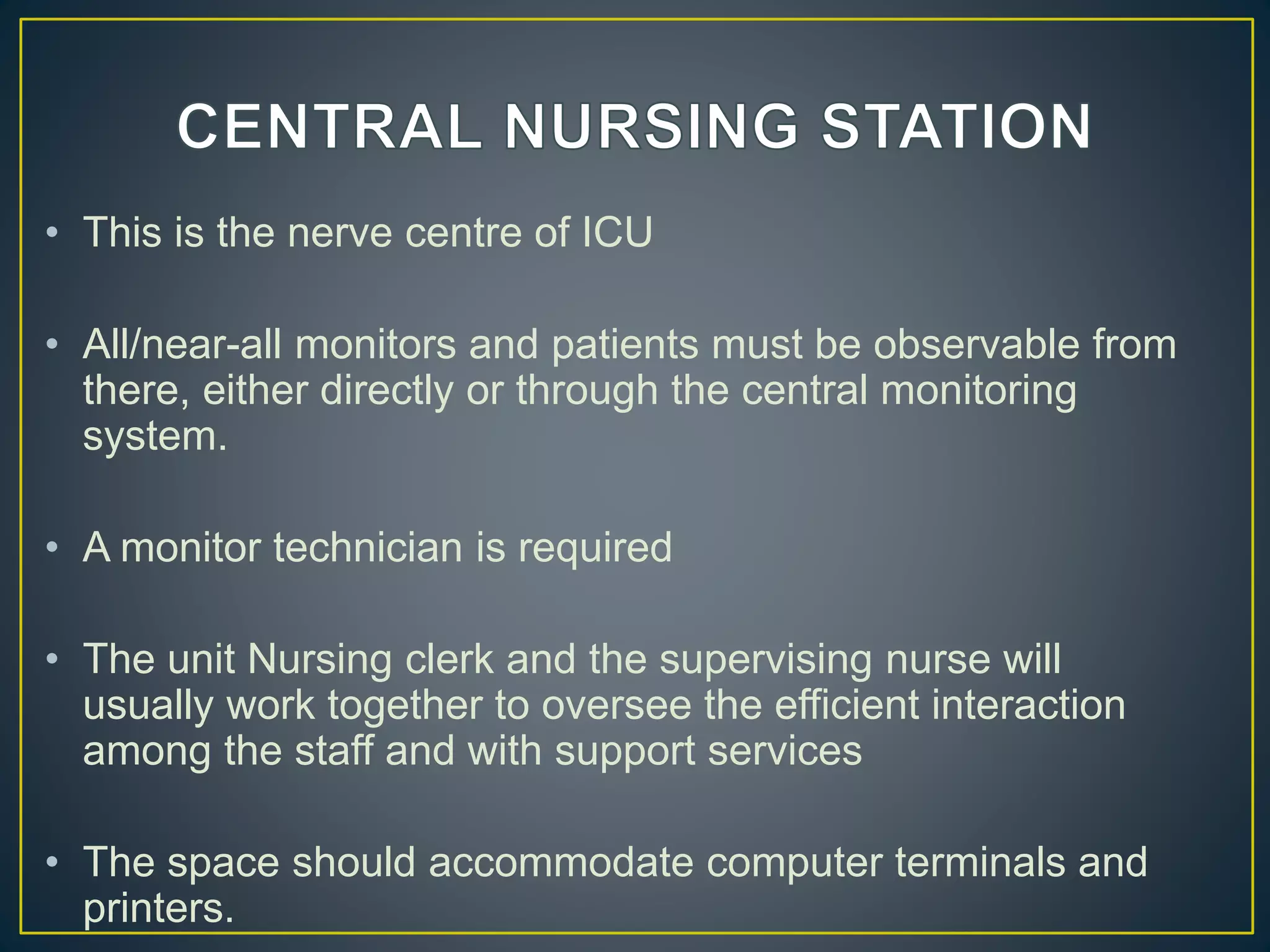 Organisation of icu | PPTX