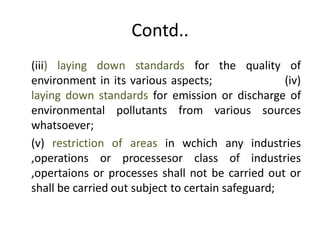 Organisation of MoEF and Environment Protection Act and 3R | PDF