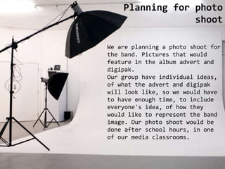 Organisation of photoshoot | PPTX