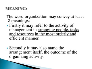 Organisation | PPTX