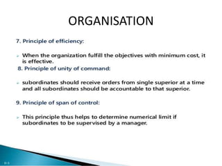 ORGANISATION, principles, struture and its importance | PPT