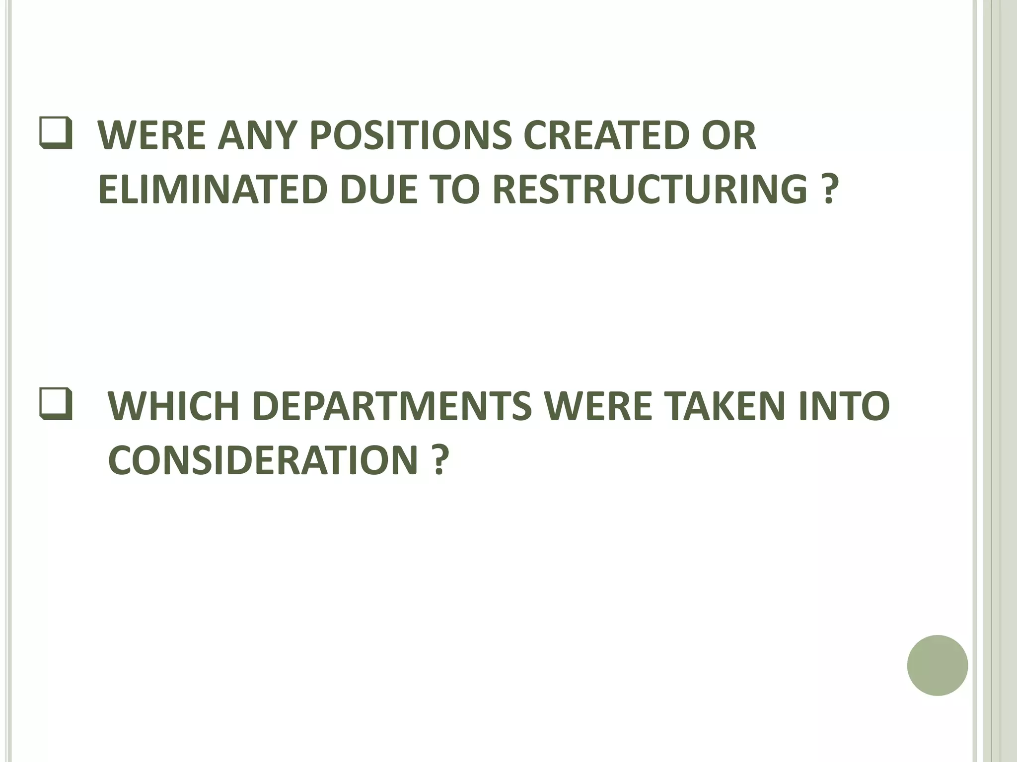 Organisation restructuring and downsizing | PPTX