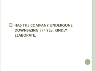 Organisation restructuring and downsizing | PPTX