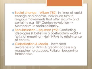 Religious organisations & movements | PPT