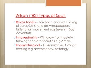 Religious organisations & movements | PPT