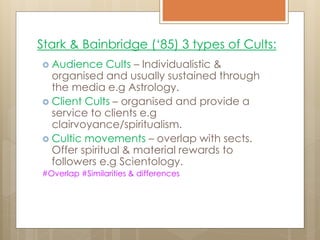 Religious organisations & movements | PPT