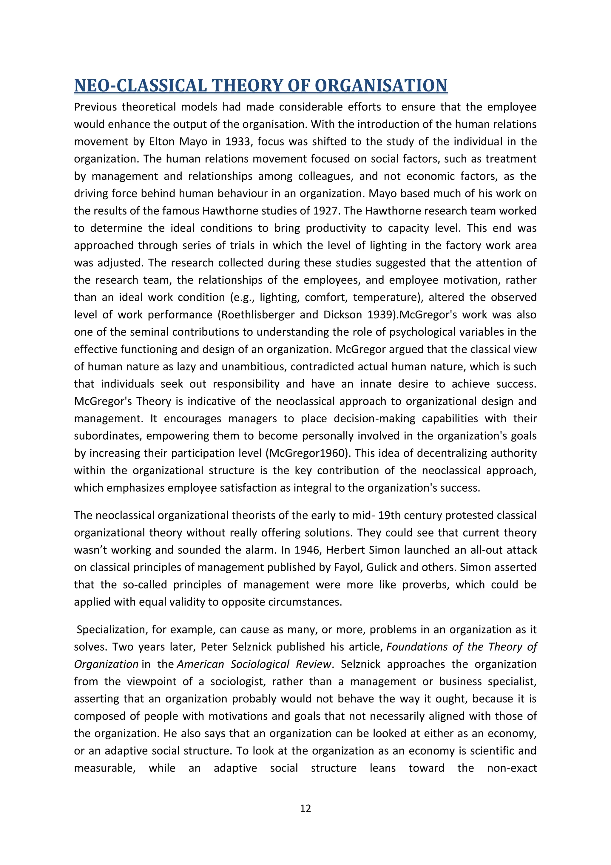 Organisation structure and relationship | DOCX